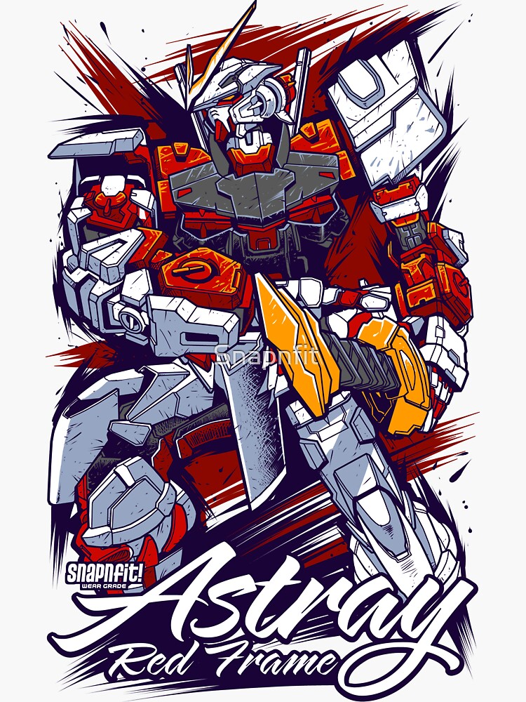 "Astray Red Frame" Sticker for Sale by Snapnfit | Redbubble