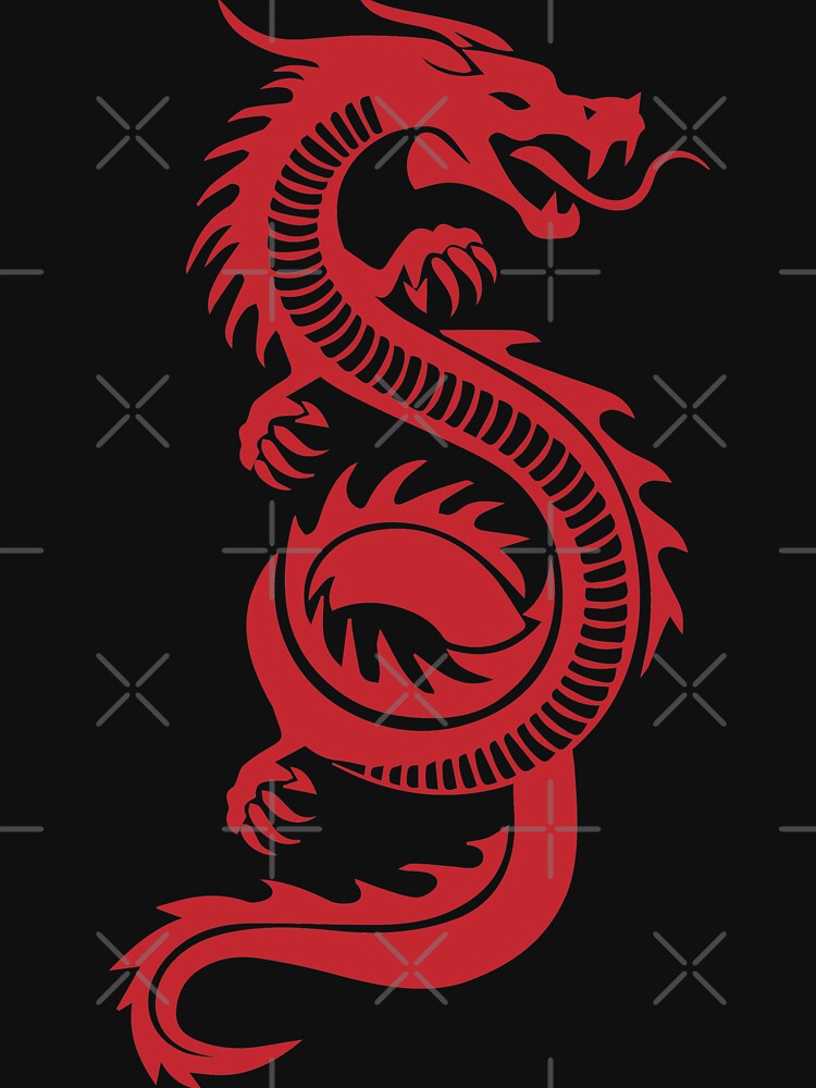 "Red Dragon long" T-shirt for Sale by animebrands | Redbubble | anime t ...