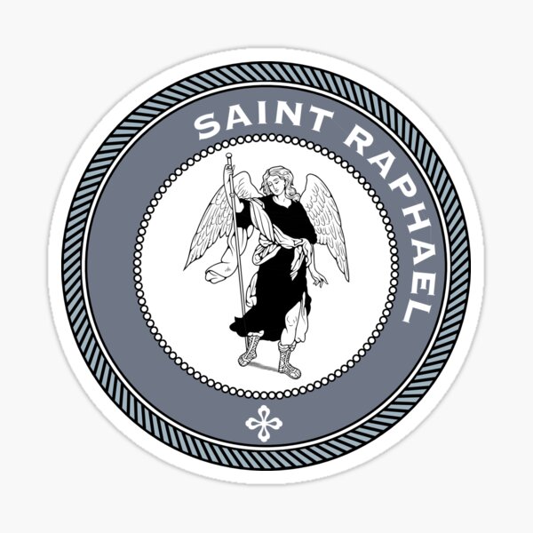 "ST RAPHAEL MEDALLION" Sticker by CatholicSaints | Redbubble