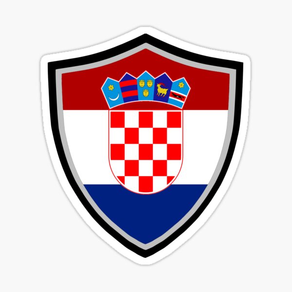 "Croatia shield flag" Sticker for Sale by P-I-R | Redbubble