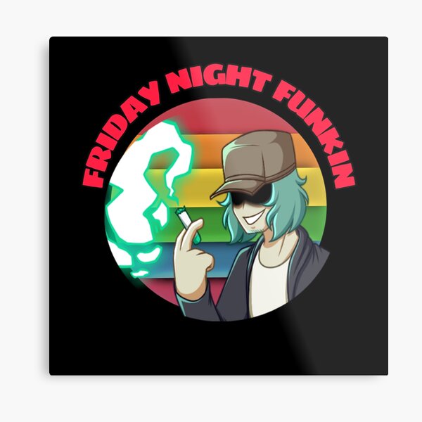 "Friday Night Funkin garcello best character fnf smoking" Metal Print ...