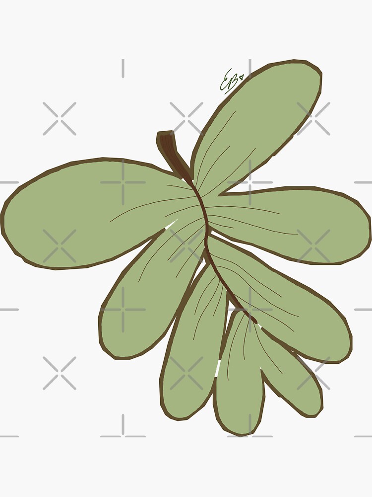 "pretty leaf" Sticker for Sale by boogara | Redbubble