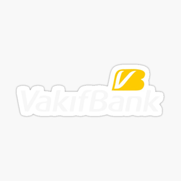 "Creative Vakifbank Logo Essential Design" Sticker for Sale by ...