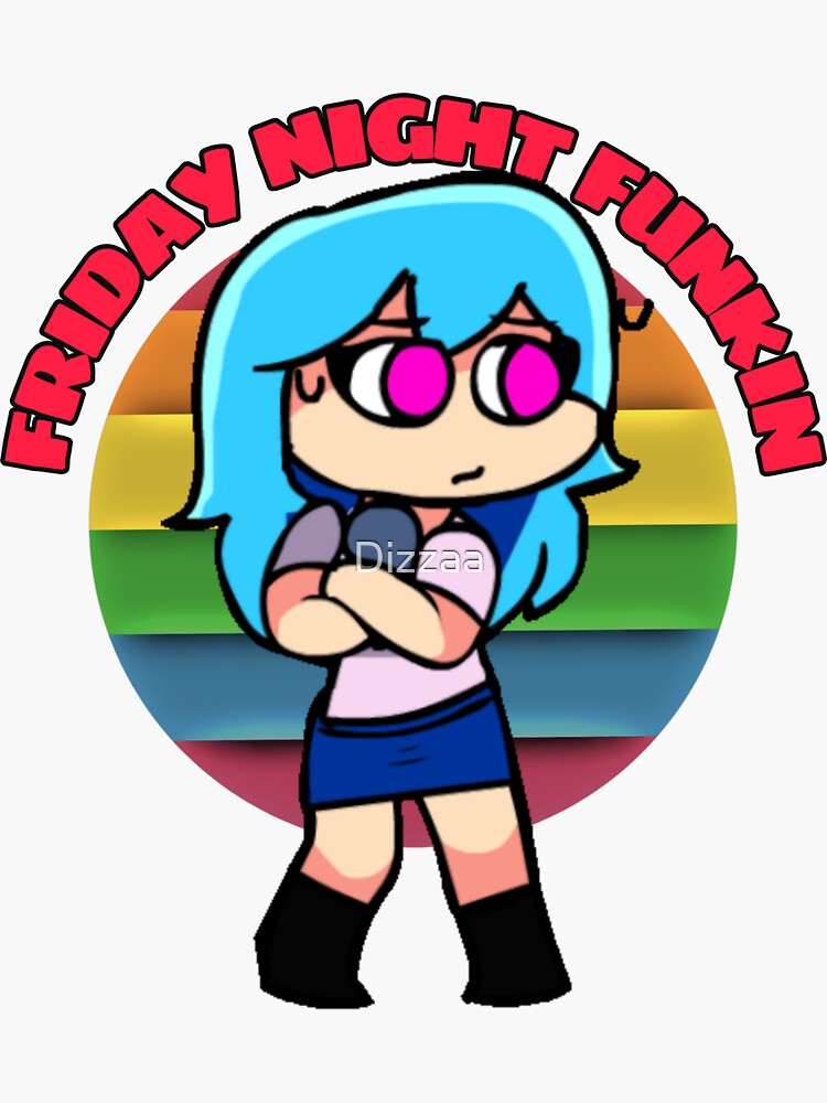 "Friday Night Funkin sky best character fnf " Sticker by Dizzaa | Redbubble