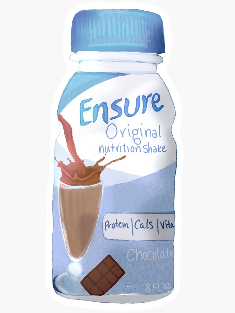 "Ensure Nutrition Drink" Sticker for Sale by moldytofu | Redbubble