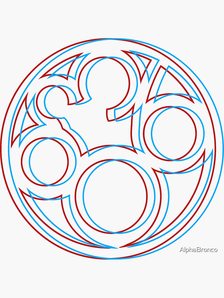 "Project: 863 (Blue & Red 3D)" Sticker for Sale by AlphaBronco | Redbubble