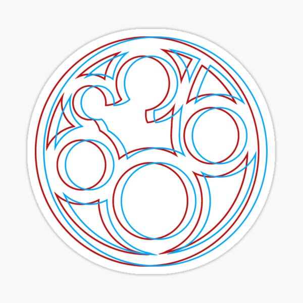 "Project: 863 (Blue & Red 3D)" Sticker for Sale by AlphaBronco | Redbubble