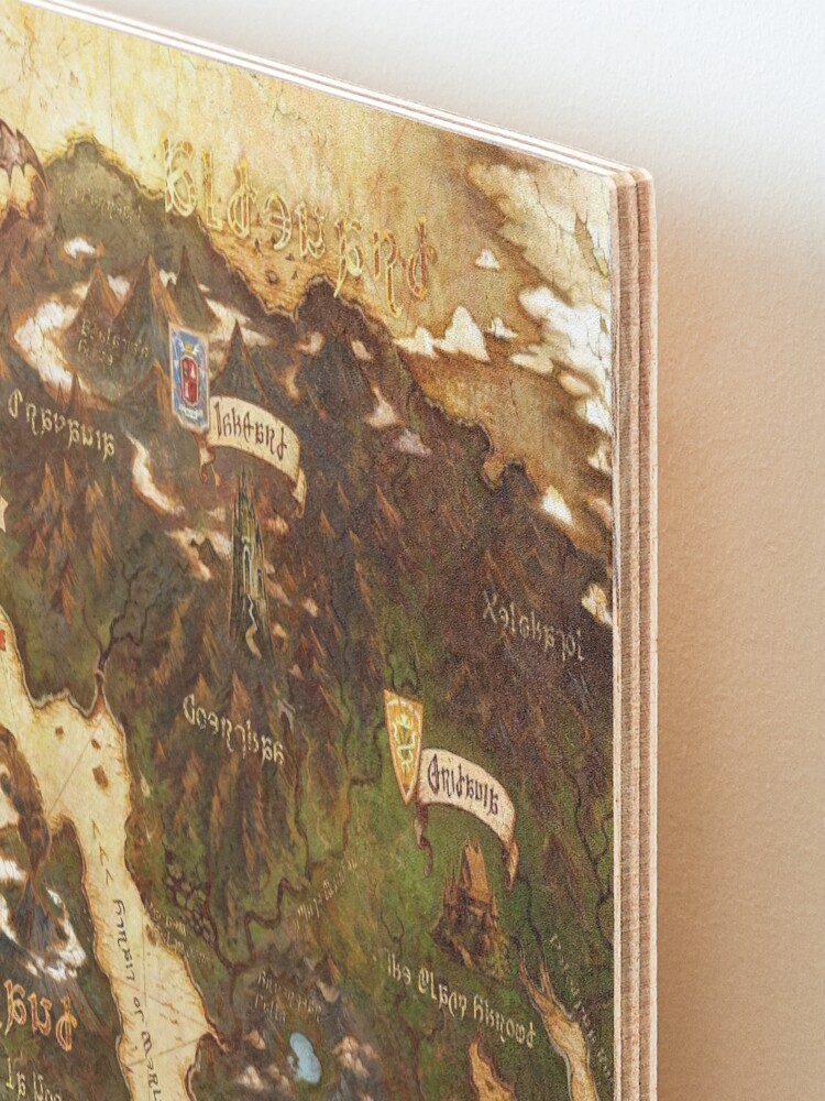 "Eorzea FFXIV Map" Mounted Print by hayesade | Redbubble