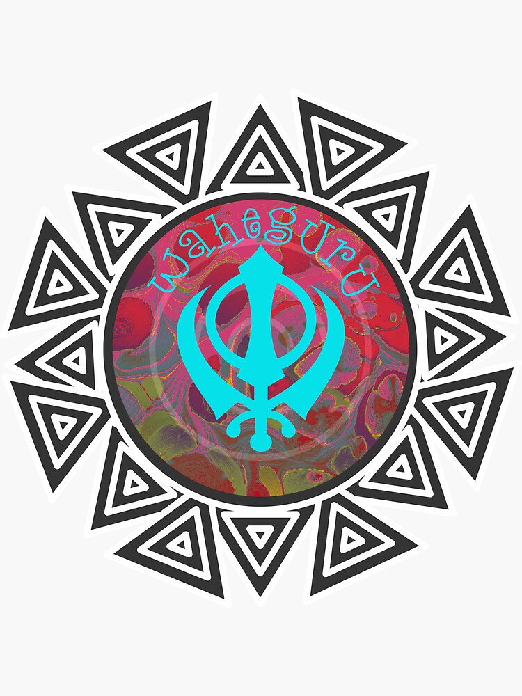 "WAHEGURU SPIRITUAL YOGA MEDITATION" Sticker for Sale by BHAGAVATHI ...