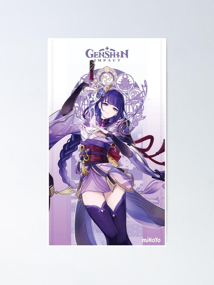 "Genshin Impact Baal" Poster for Sale by egrjhn | Redbubble