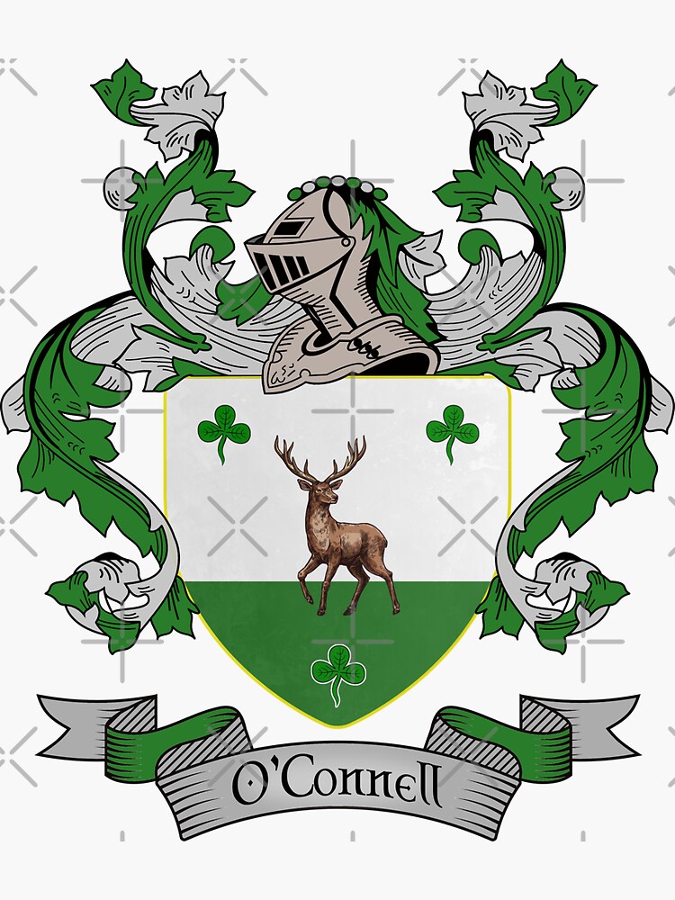 "O'Connell Coat of Arms | O'Connell Family Crest" Sticker for Sale by ...