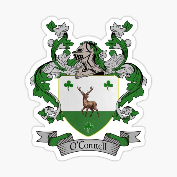 "O'Connell Coat of Arms | O'Connell Family Crest" Sticker for Sale by ...