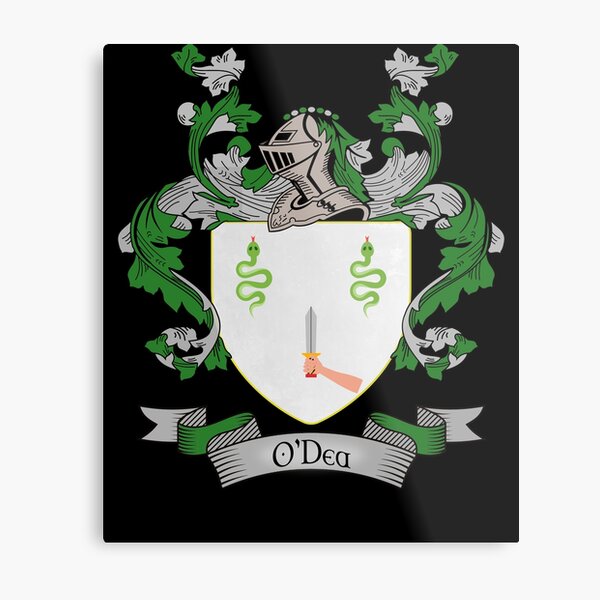 Lámina metálica «Escudo de armas de O'Dea | Cresta de la familia O'Dea ...