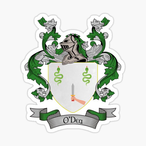 Pegatina «Escudo de armas de O'Dea | Cresta de la familia O'Dea» de ...