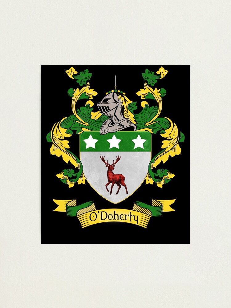 Lámina fotográfica «Escudo de armas de O'Doherty | Cresta de la familia ...