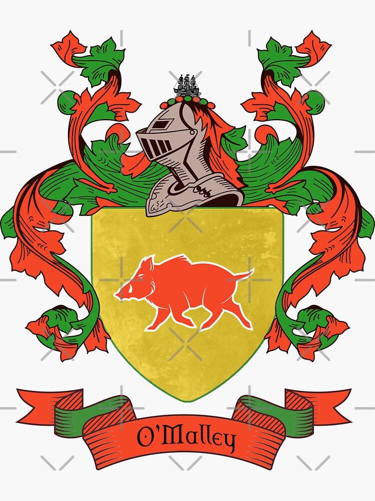 "O'Malley Coat of Arms | O'Malley Family Crest" Sticker for Sale by ...