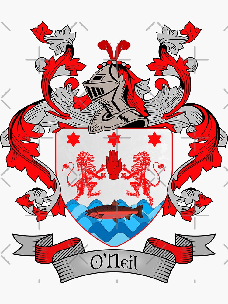 "O'Neil Coat of Arms | O'Neil Family Crest" Sticker for Sale by chuppys ...