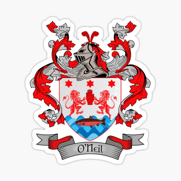 "O'Neil Coat of Arms | O'Neil Family Crest" Sticker for Sale by chuppys ...