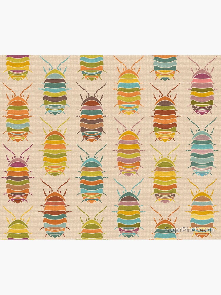 "Retro Roly Polys" Sticker for Sale by SugarPineDesign | Redbubble