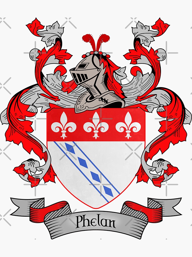 "Phelan Coat of Arms | Phelan Family Crest" Sticker for Sale by chuppys ...
