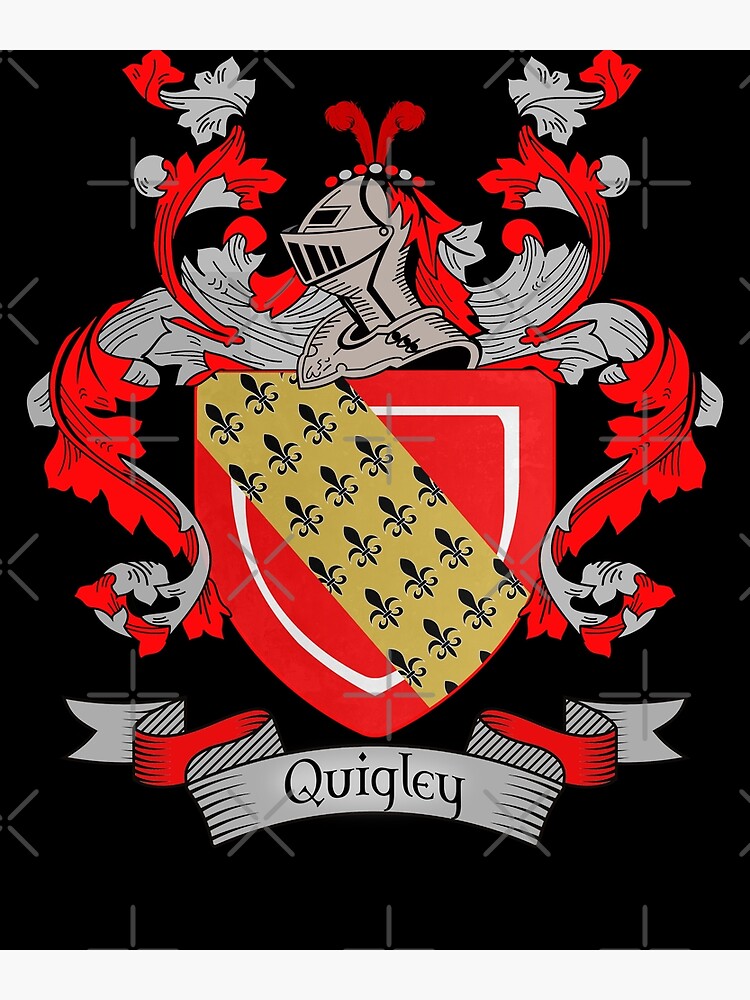 Lámina artística «Escudo de armas de Quigley | Cresta de la familia ...