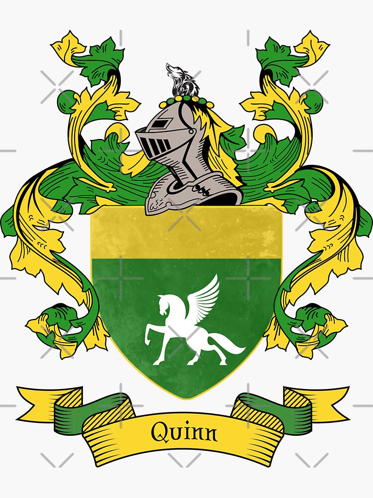 "Quinn Coat of Arms | Quinn Family Crest" Sticker for Sale by chuppys ...