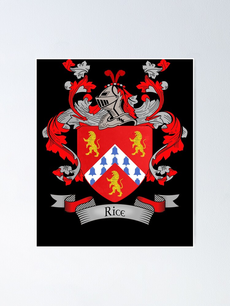 "Rice Coat of Arms | Rice Family Crest" Poster for Sale by chuppys ...