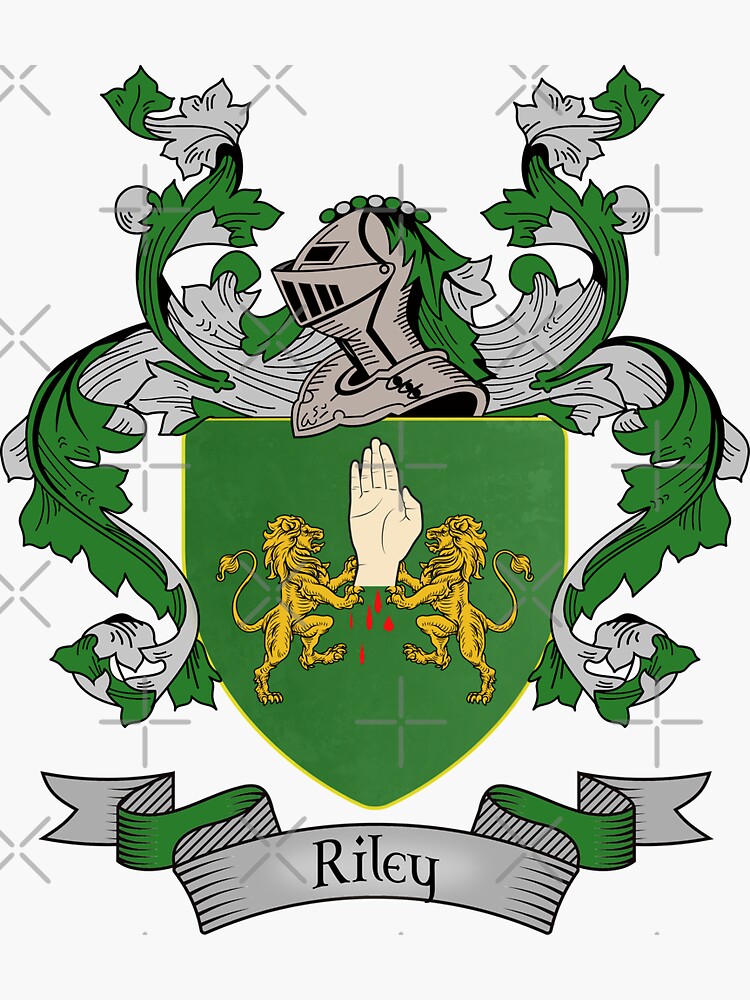 "Riley Coat of Arms | Riley Family Crest" Sticker for Sale by chuppys ...