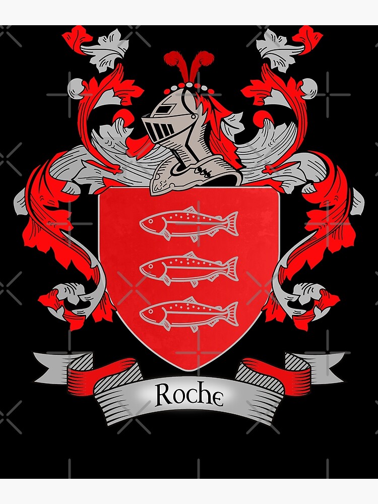 "Roche Coat of Arms | Roche Family Crest" Poster for Sale by chuppys ...