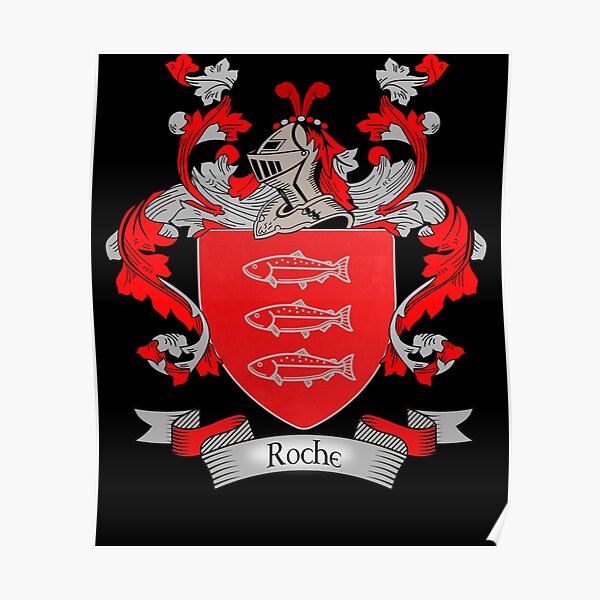 "Roche Coat of Arms | Roche Family Crest" Poster for Sale by chuppys ...