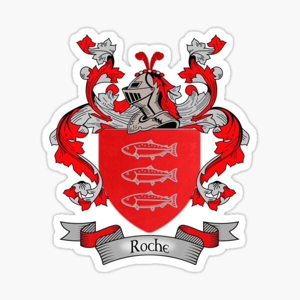"Roche Coat of Arms | Roche Family Crest" Sticker for Sale by chuppys ...