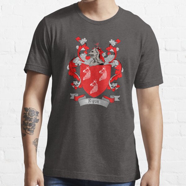 "Ryan Coat of Arms | Ryan Family Crest" T-shirt for Sale by chuppys ...