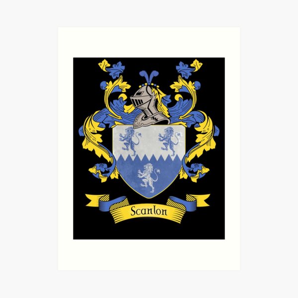 "Scanlon Coat of Arms | Scanlon Family Crest" Art Print by chuppys ...