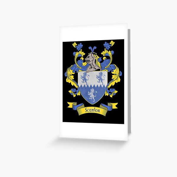 "Scanlon Coat of Arms | Scanlon Family Crest" Greeting Card by chuppys ...