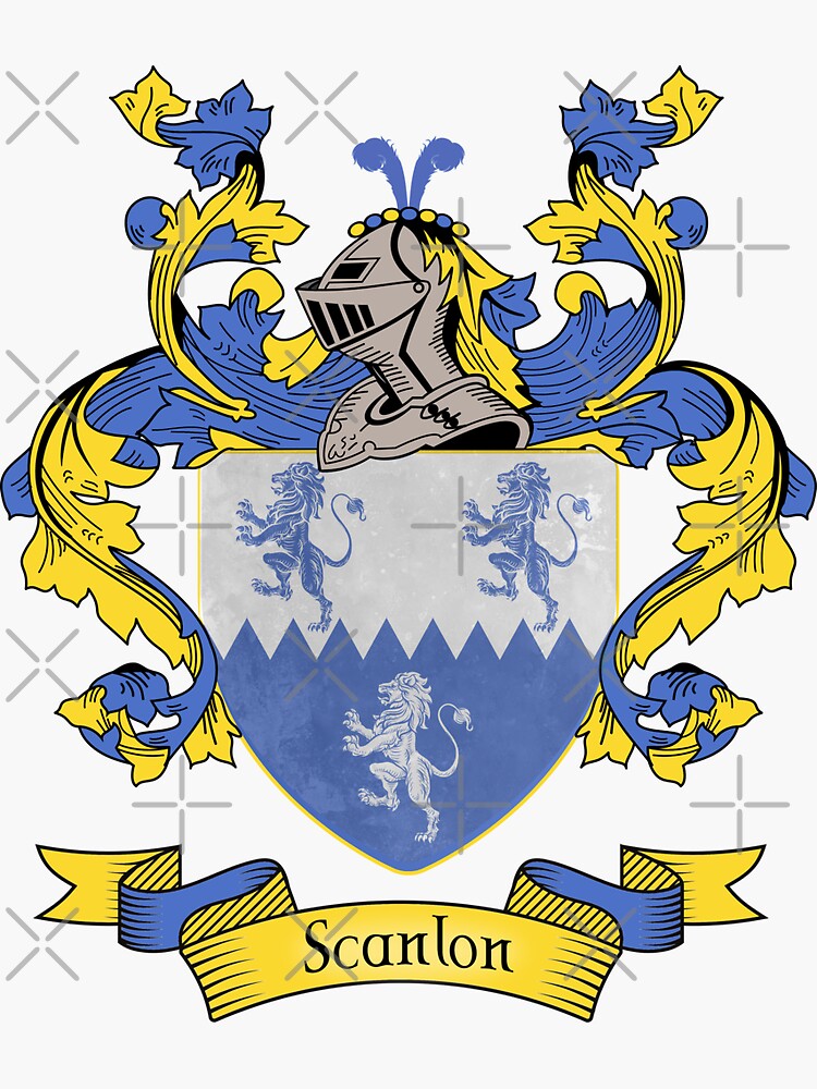 "Scanlon Coat of Arms | Scanlon Family Crest" Sticker for Sale by ...