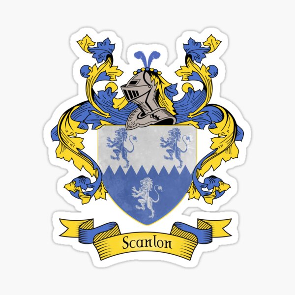 "Scanlon Coat of Arms | Scanlon Family Crest" Sticker for Sale by ...