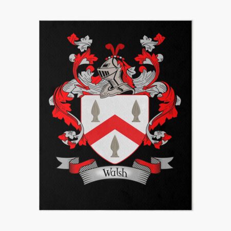 "Walsh Coat of Arms | Walsh Family Crest" Art Board Print by chuppys ...