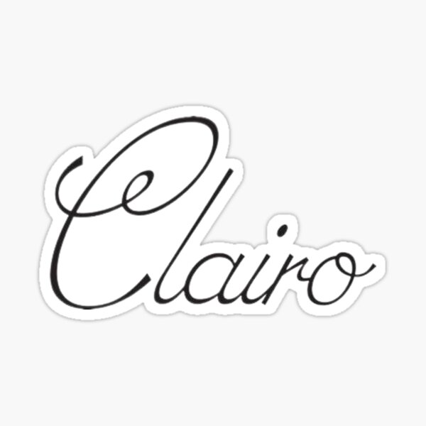 "Clairo logo" Sticker by annypozzi | Redbubble