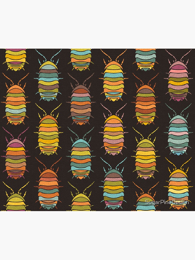 "Retro Roly Polys - dirt" Sticker for Sale by SugarPineDesign | Redbubble