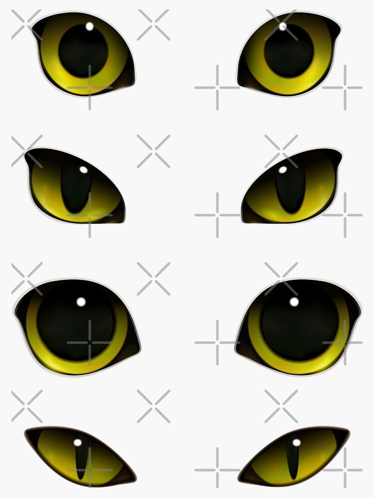 "Eyes cat" Sticker for Sale by Artlatigid | Redbubble