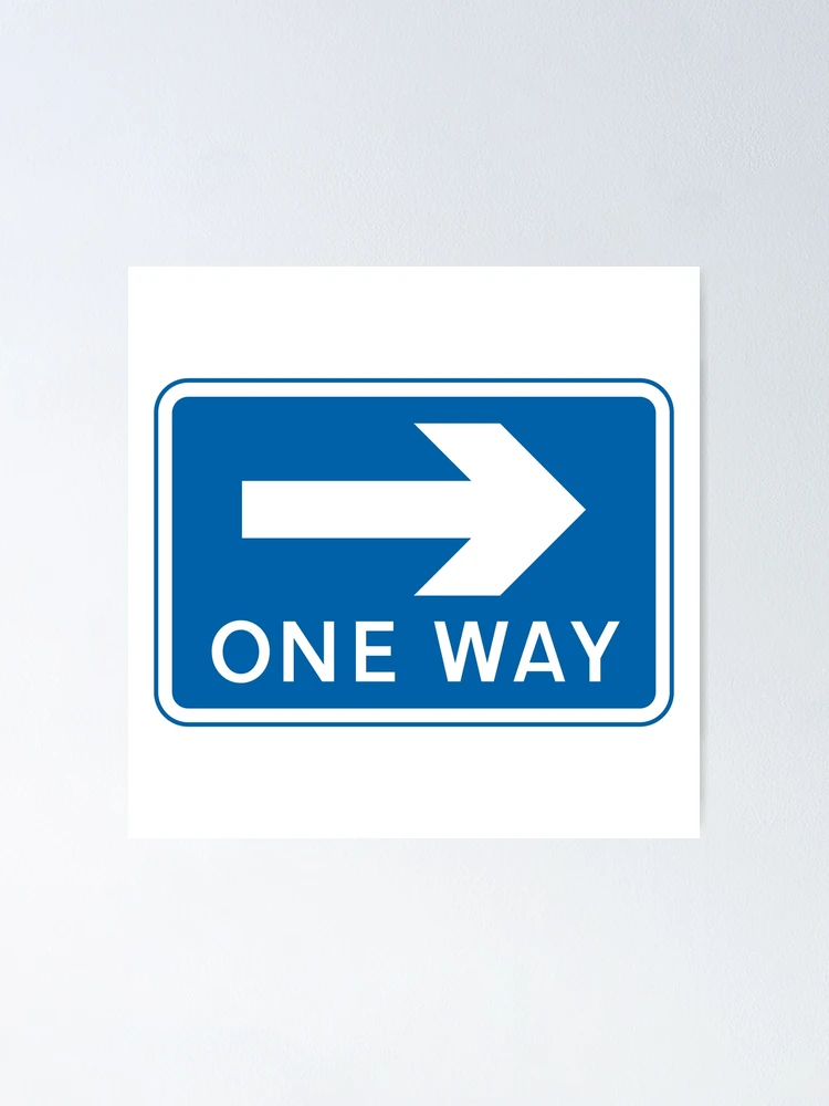 One Way Arrow Sign