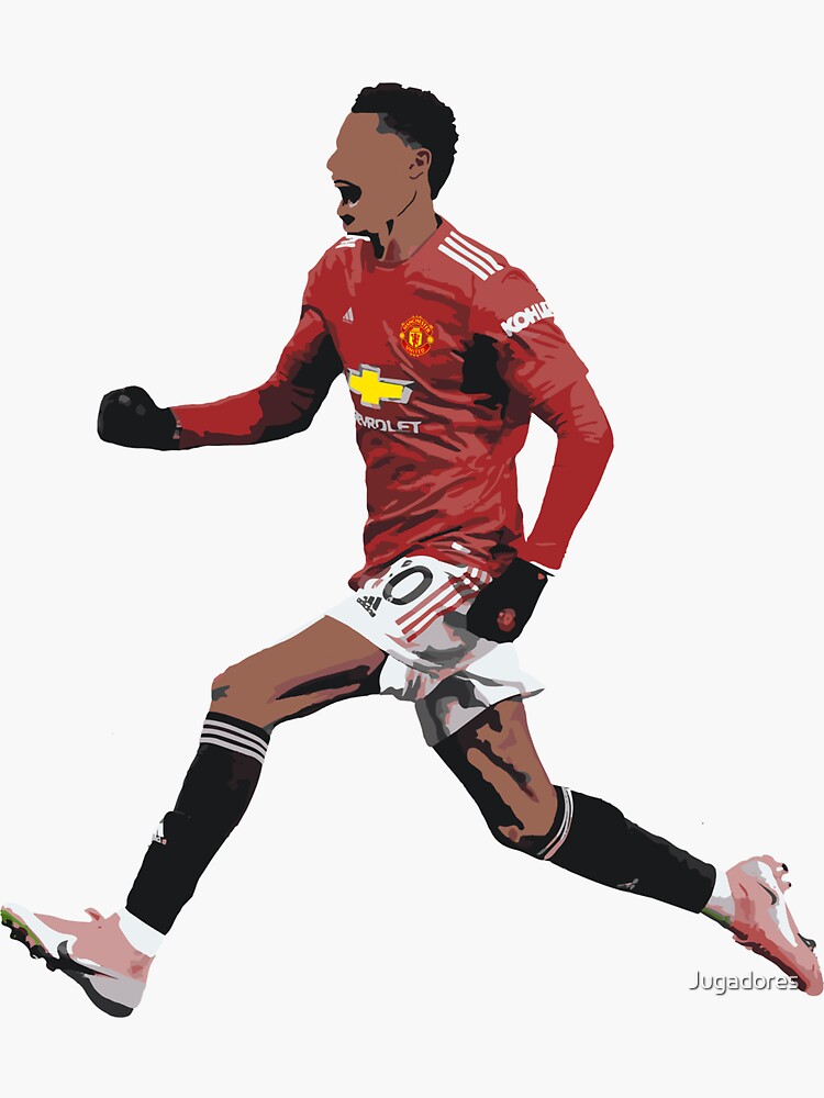 "Marcus Rashford Celebrating for Manchester United" Sticker for Sale by ...