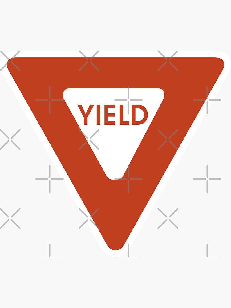 "US Yield Road Sign" Sticker for Sale by MintGubbins | Redbubble