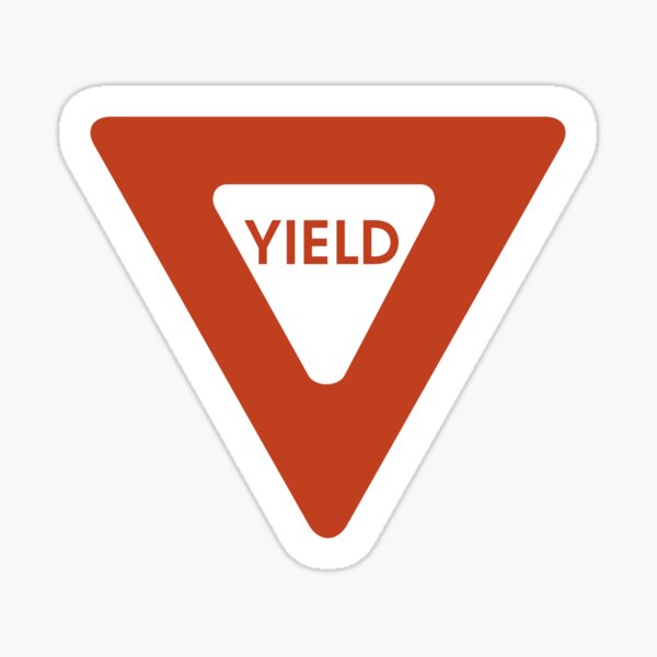 "US Yield Road Sign" Sticker for Sale by MintGubbins | Redbubble
