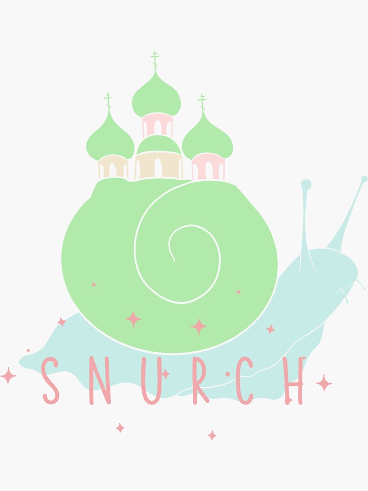"SNURCH" Sticker for Sale by artofmarza | Redbubble