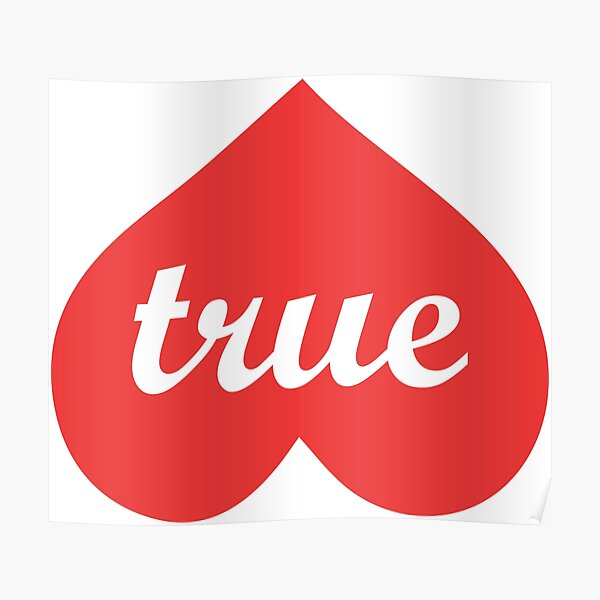 "True Love heart design" Poster by Geri-graphics | Redbubble