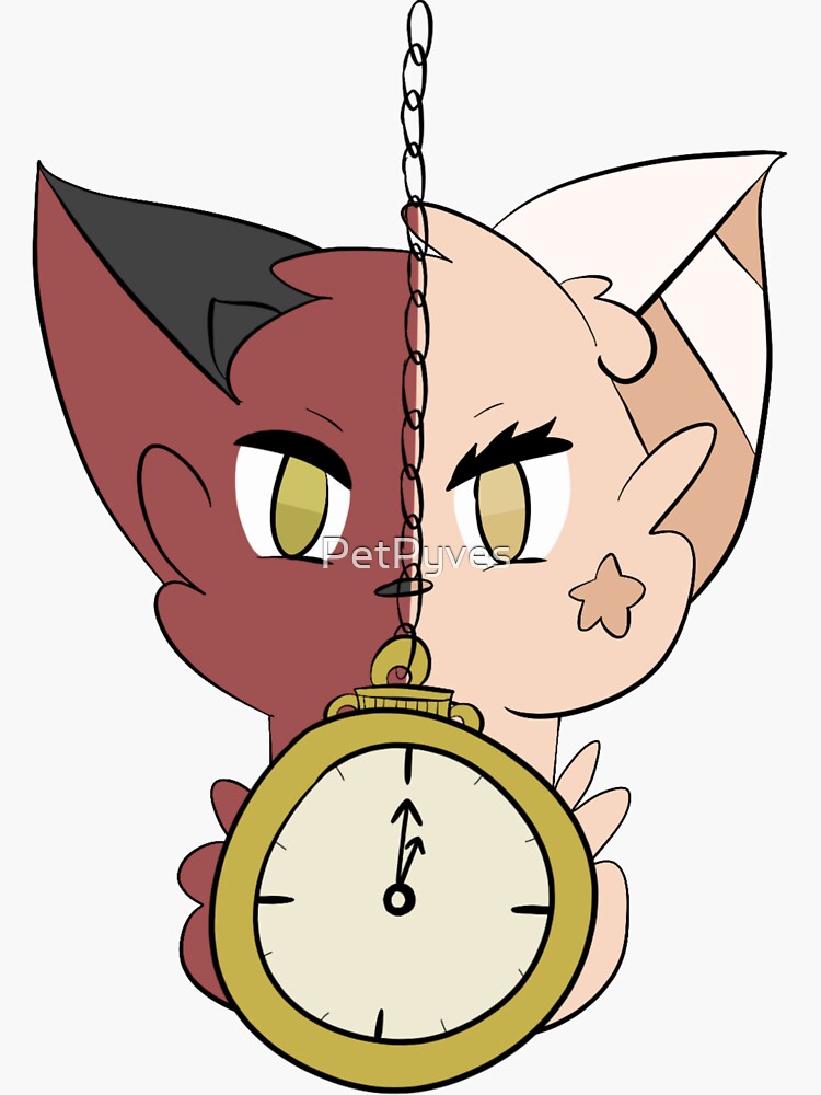 "Half-past Twelve" Sticker for Sale by PetPyves | Redbubble