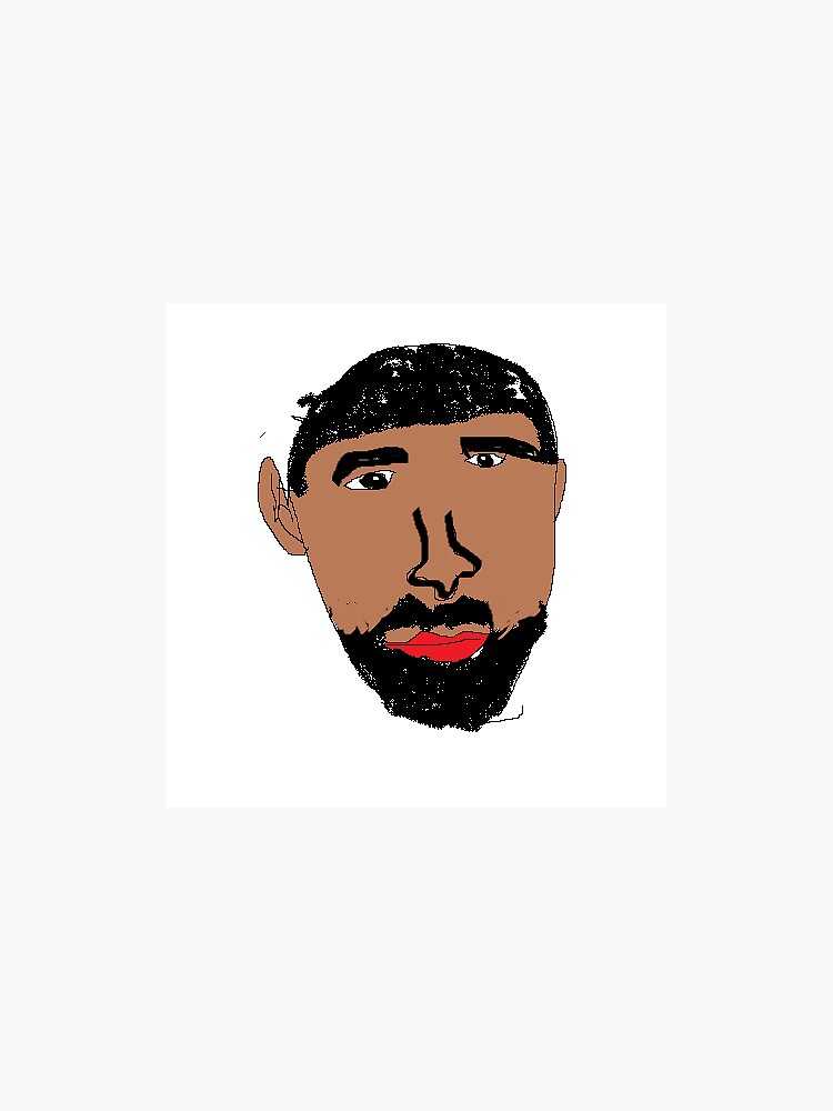 "Drake Fan art that i drew" Sticker by boeingboy66 | Redbubble