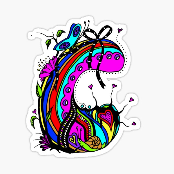 "The Letter C Coloured with Transparent Background" Sticker by ...