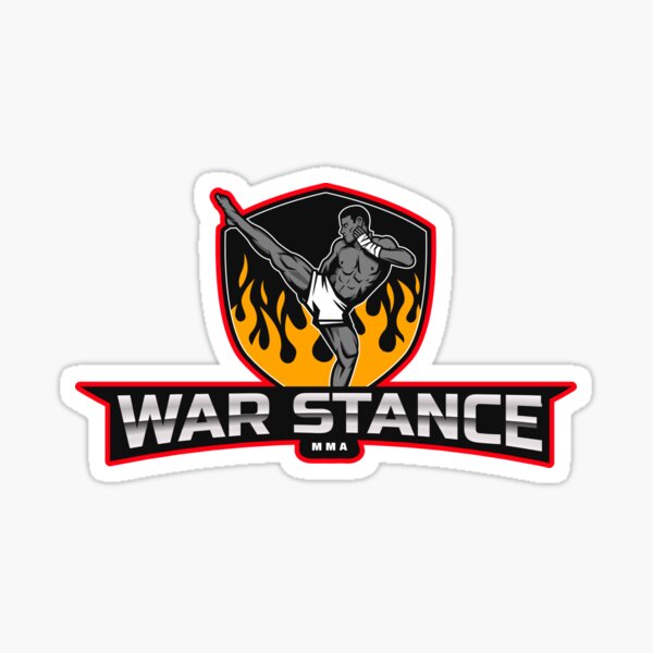 "WAR Stance MMA" Sticker for Sale by WARSTANCE | Redbubble